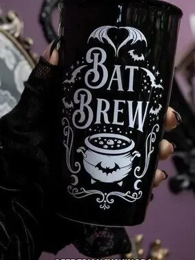 Alchemy Gothic | Kitchen | Alchemy Gothic Bat Brew Travel Mug Ceramic ...